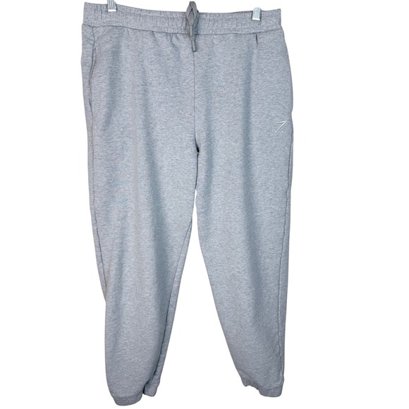 Gymshark | Pants | Gymshark Mens Crest Joggers Light Grey Marl Tapered ...
